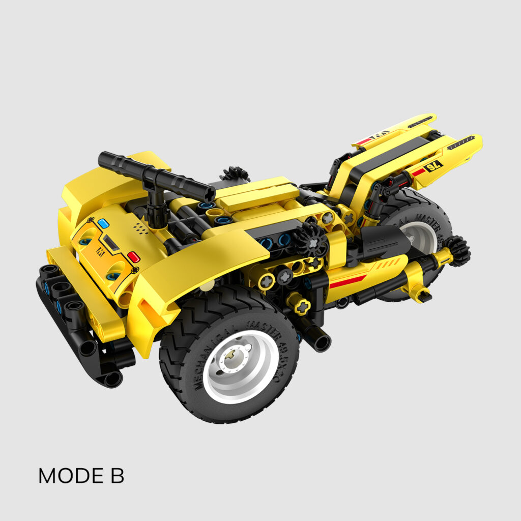 2 in 1 Building Block - Loader&Three-wheeled Motorcycle - IMMASTERTECH